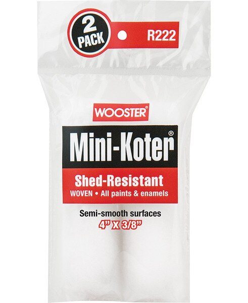 4" Mini-Koter 3/8" Woven Nap Roller by Wooster | Versatile High ...