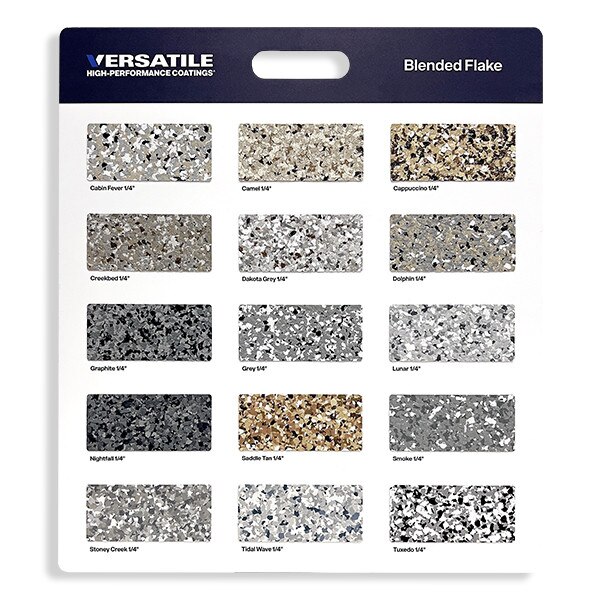 Roll on Rock® Flake Sample Board | Versatile High-Performance Coatings®